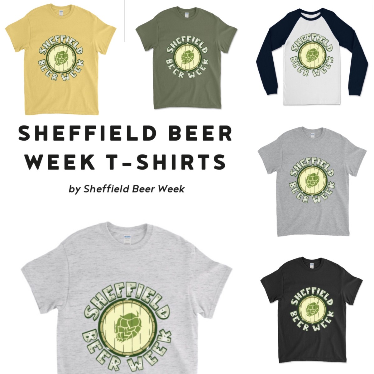 First EVER run of Sheffield Beer Week T-shirts, GO! – Sheffield Beer Week