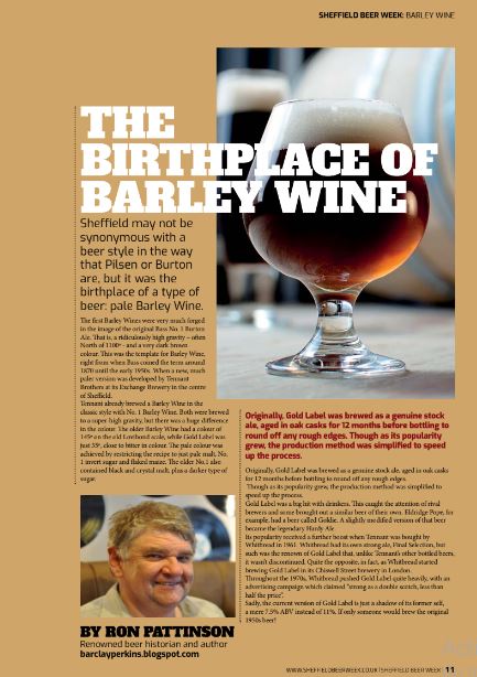 The Birthplace of Barley Wine – Sheffield Beer Week